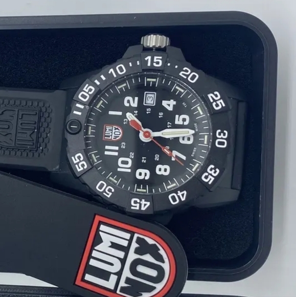 Luminox | Accessories | Luminox Watch Navy Seal Black Dial Red Second ...